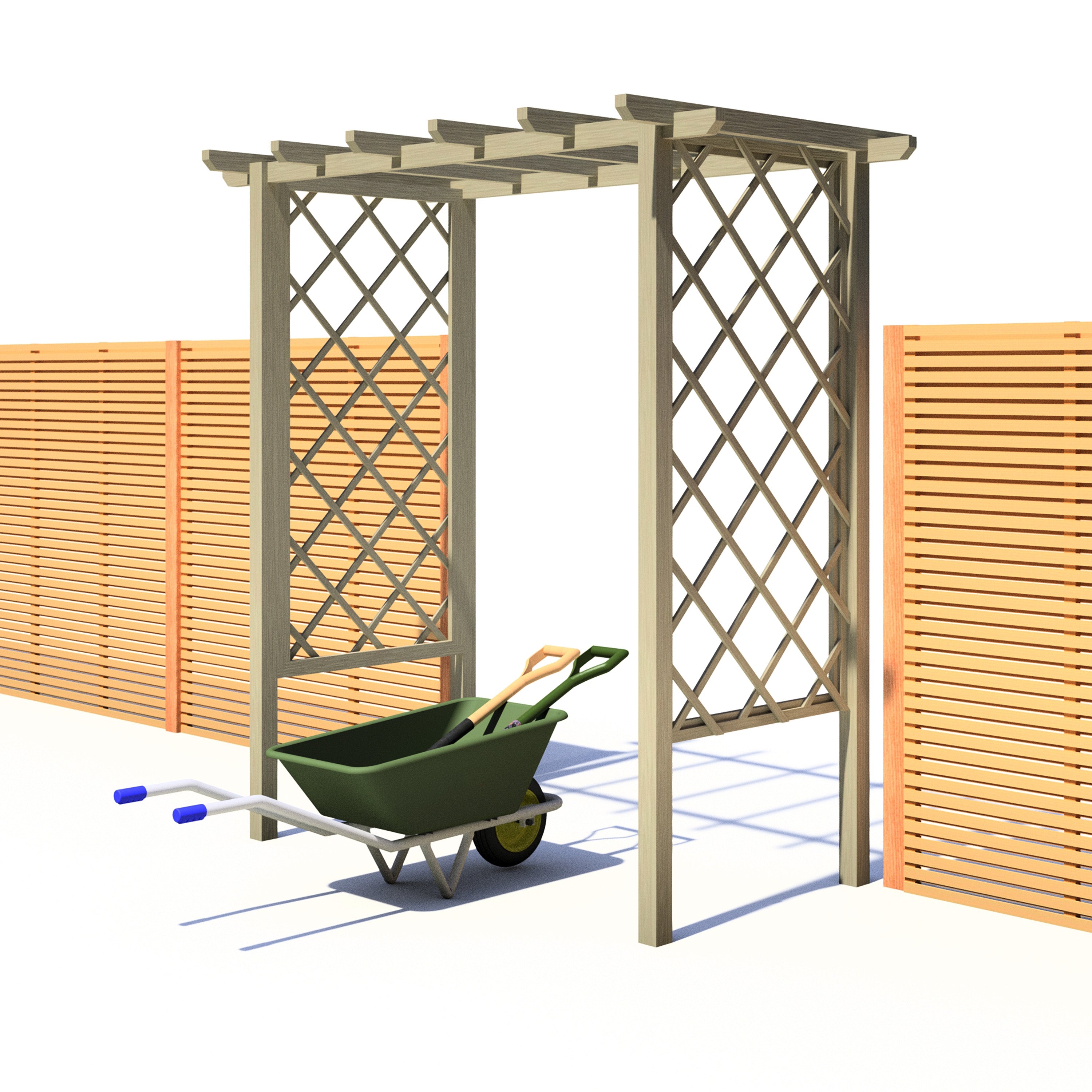 Archway 6x3 Trellis Pergola - Timber - Best Shed